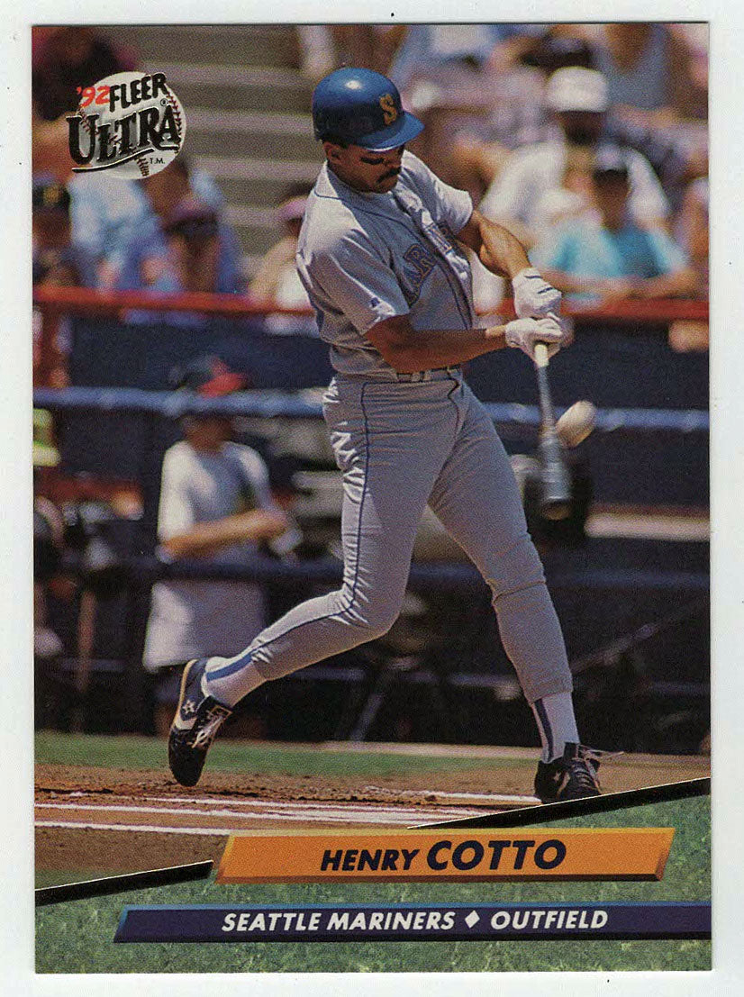 Henry Cotto - Seattle Mariners (MLB Baseball Card) 1992 Fleer Ultra ...