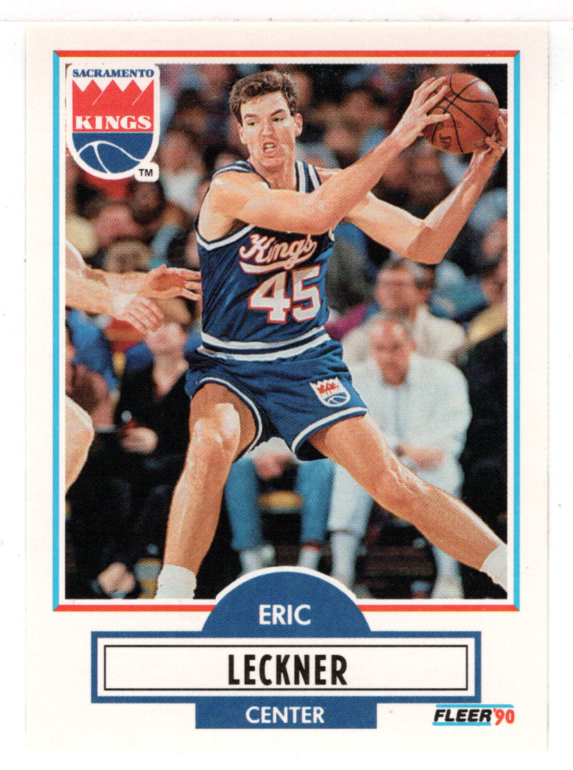Eric Leckner - Sacramento Kings (NBA Basketball Card) 1990-91 Fleer Up ...