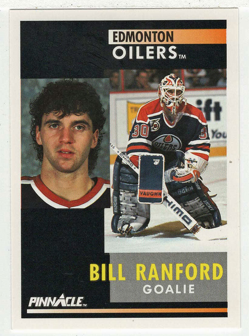 Bill Ranford - Edmonton Oilers (NHL Hockey Card) 1991-92 Pinnacle # 17 ...