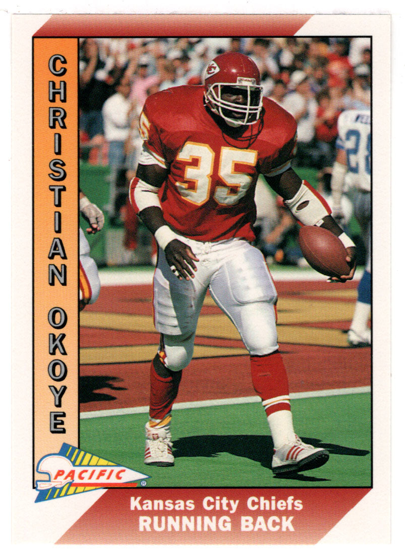 Christian Okoye - Kansas City Chiefs (NFL Football Card) 1991 Pacific ...