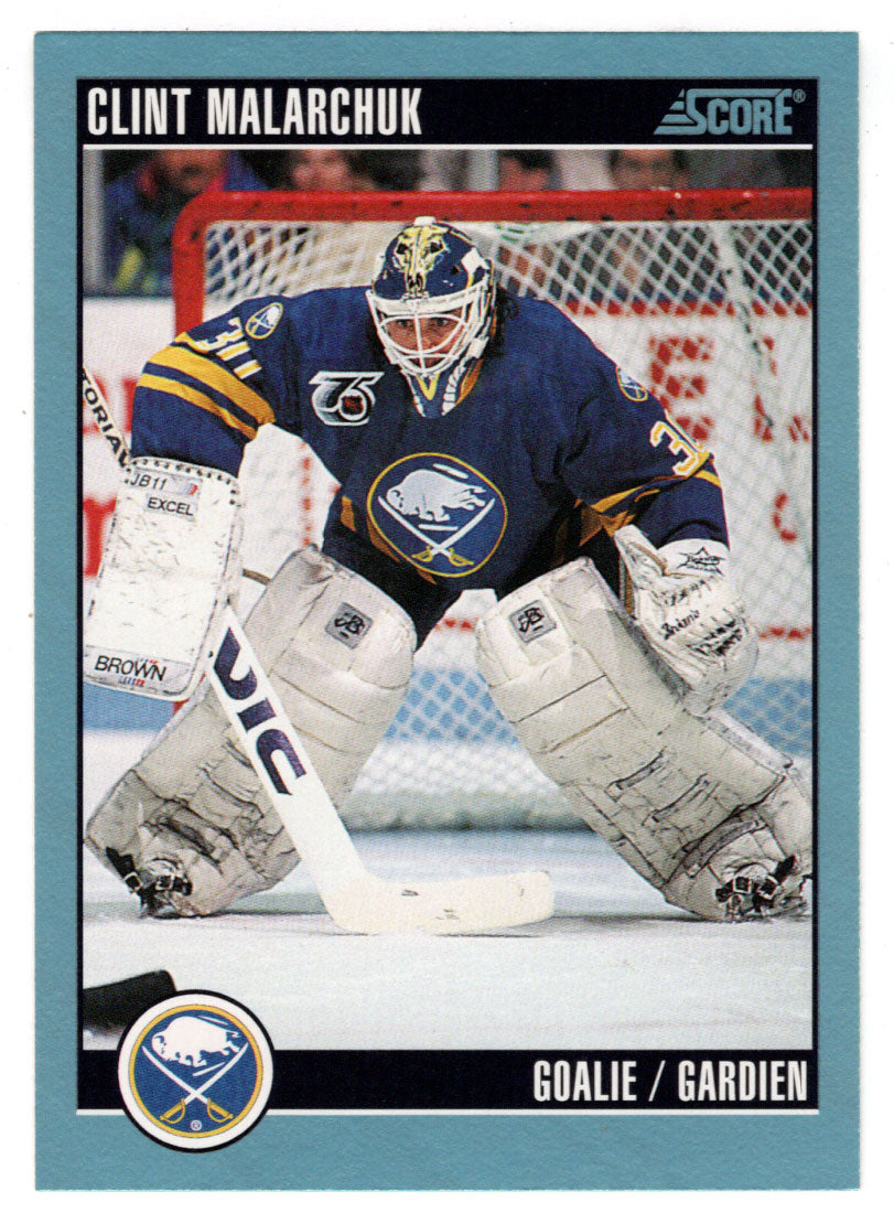 Clint Malarchuk - Buffalo Sabres (NHL Hockey Card) 1992-93 Score Canad ...