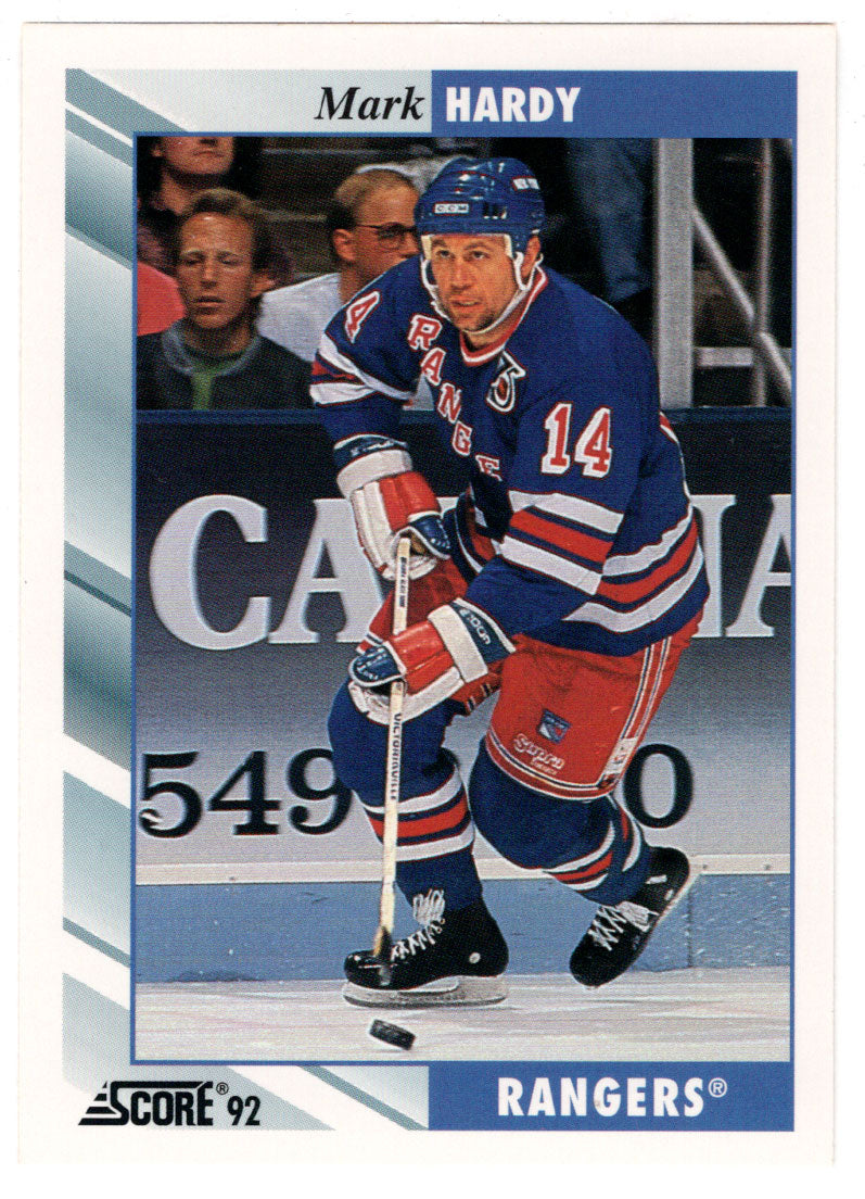 Mark Hardy - New York Rangers (NHL Hockey Card) 1992-93 Score # 247 Mi ...