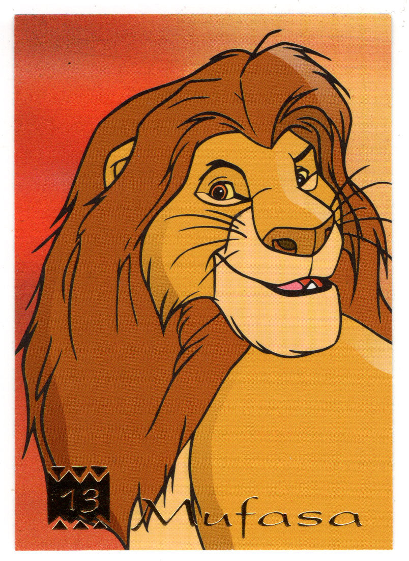Mufasa (Trading Card) The Lion King - 1995 Panini # 13 - Mint ...